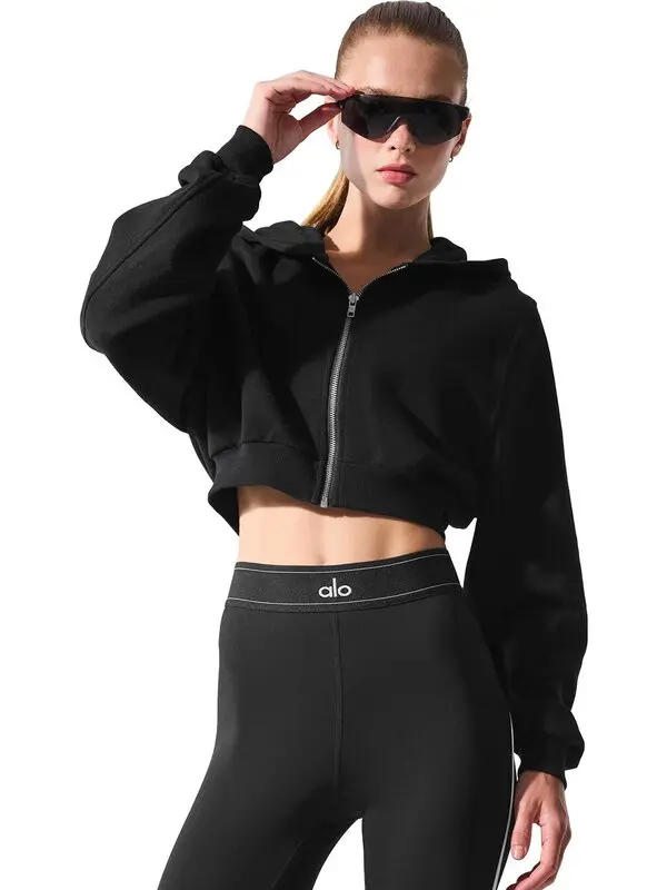 Alo Yoga Sweet Escape Zip-up Hoodie - Black