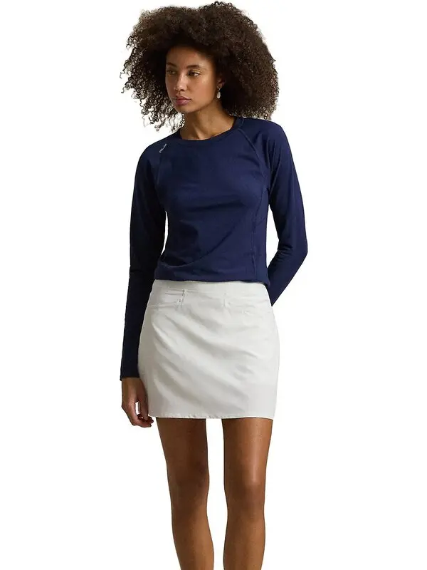 Ralph Lauren 15" Performance Pleated Skort - Ceramic White
