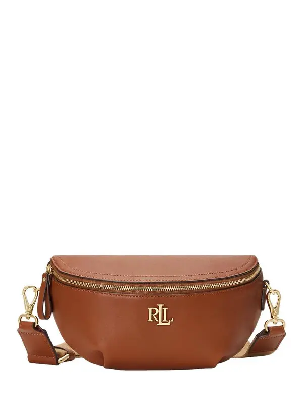 Ralph Lauren Leather Marcy Belt Bag - Lauren Tan