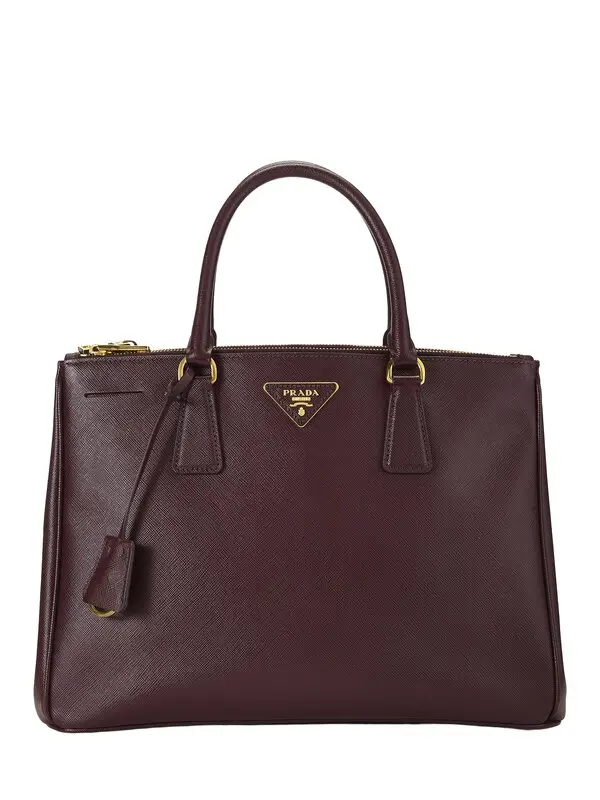 Prada Saffiano Executive Tote - Burgundy