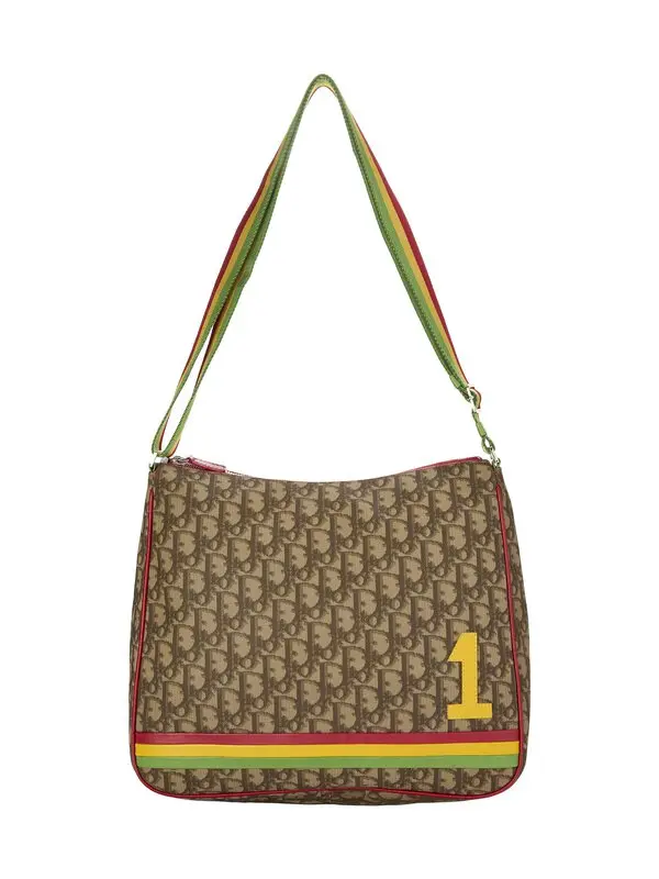 Dior Rasta Trotter Canvas Messenger Bag - Brown