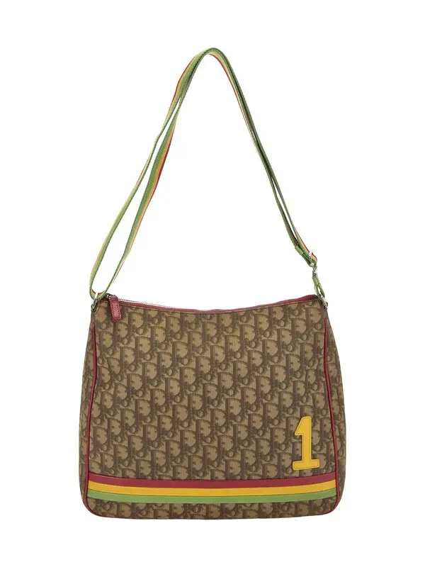 Dior Rasta Trotter Canvas Messenger Bag - Brown