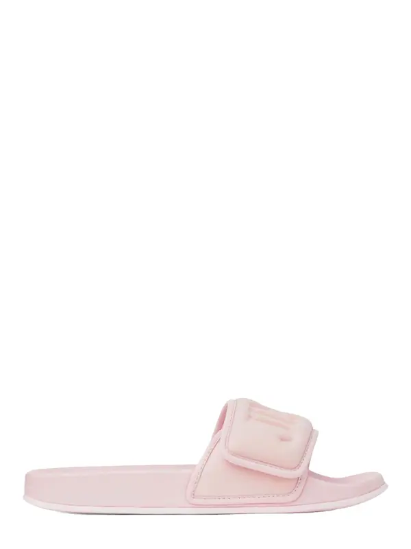 JIMMY CHOO Fitz Debossed Slides - Pink