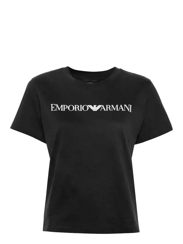 Emporio Armani Logo-print T-shirt - Black