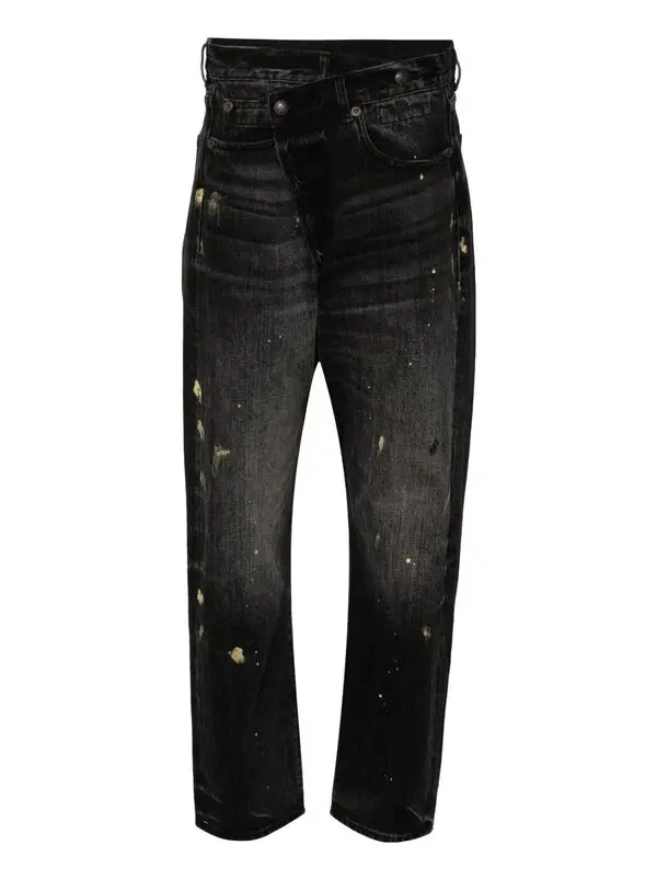 R13 Mid-rise Straight-leg Jeans - Black