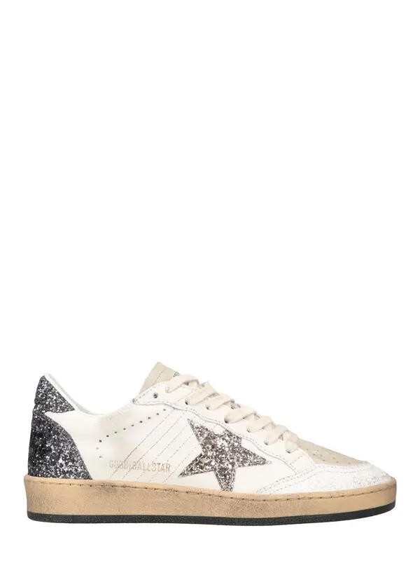 GOLDEN GOOSE Leather Ball Star Sneakers - White