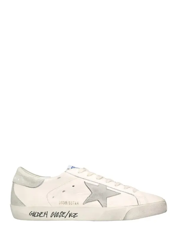 GOLDEN GOOSE Super-star Leather Sneakers - Grey