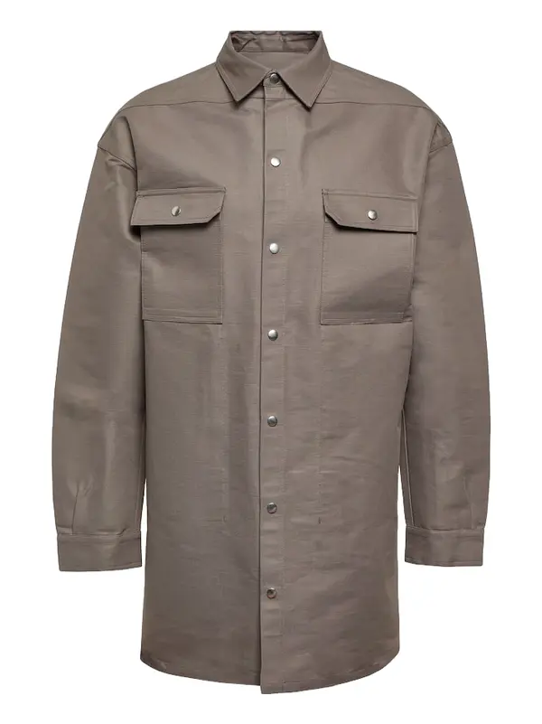 Rick Owens Denim Overshirt - Neutrals
