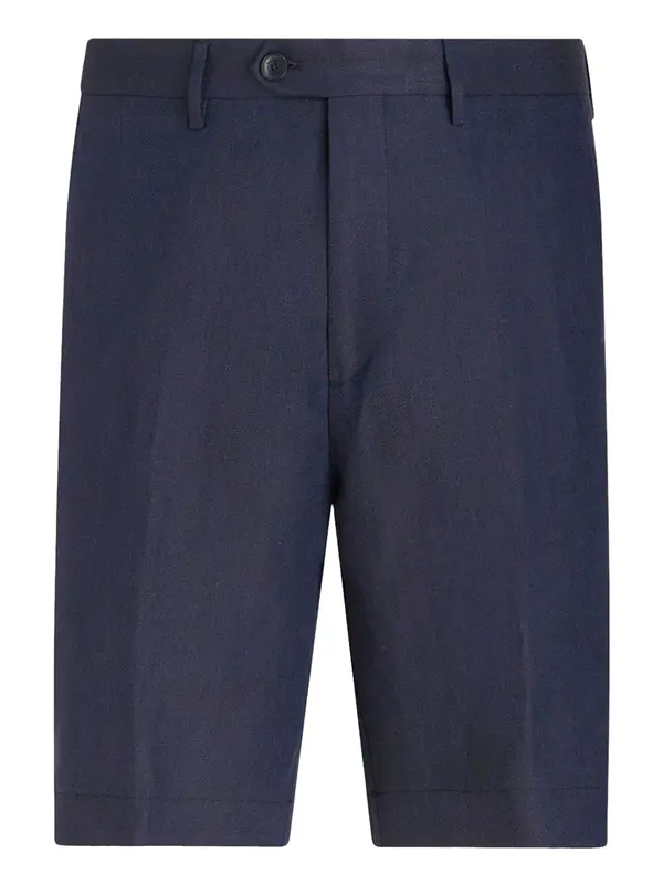 Etro Pressed-crease Bermuda Shorts - Blue