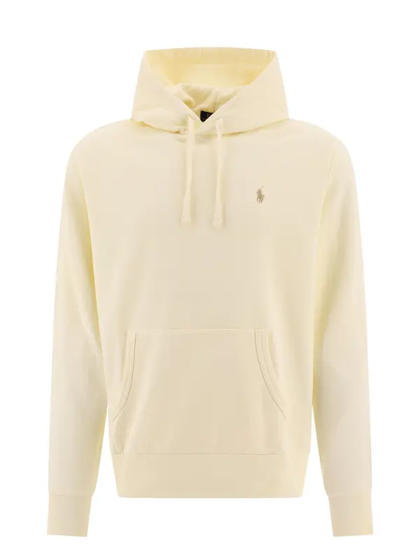 Ralph Lauren Pony Loopback Hoodie - White