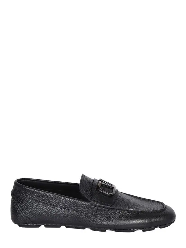 Valentino Garavani Leather Loafer - Black
