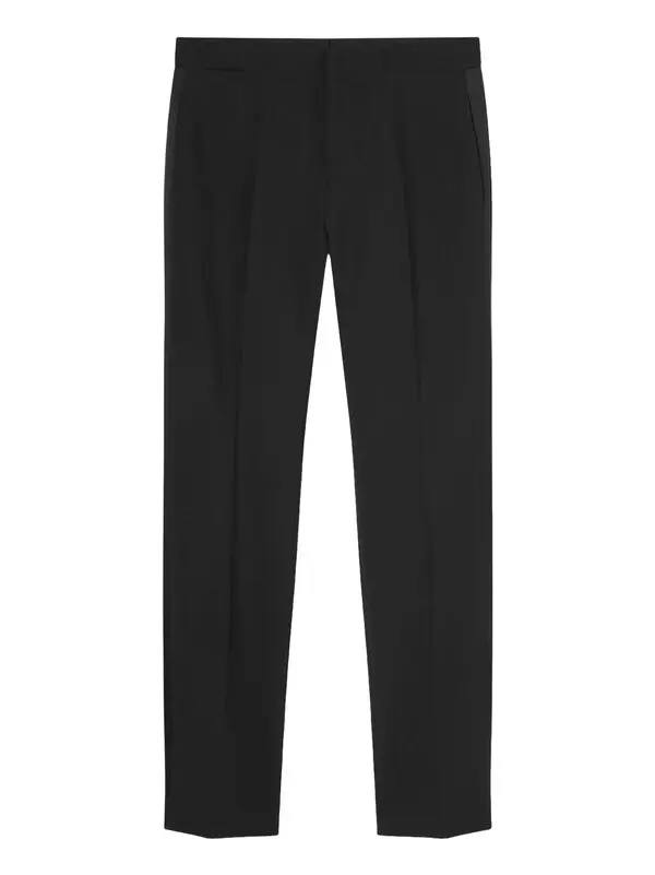 Versace Wool-mohair Formal Pants - Black