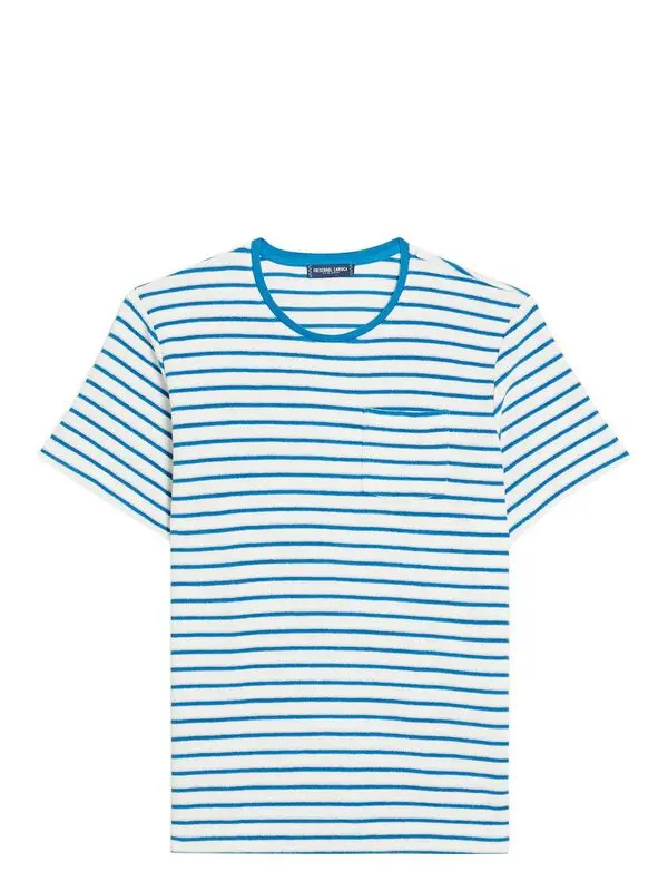 Frescobol Carioca Striped Cottonjersey Tshirt - Blue