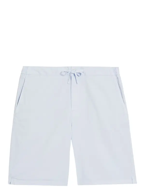Frescobol Carioca Sergio Cotton-blend Twill Shorts - Sky Blue