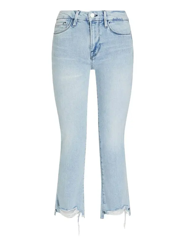 FRAME Le Crop Mini Boot Jeans - Light Blue