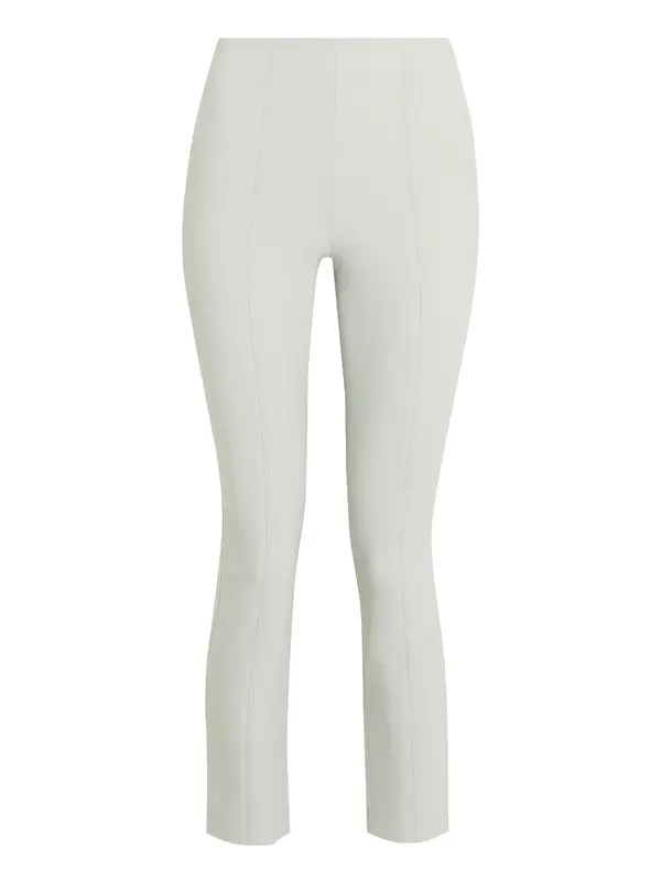 Vince Stretch-crepe Slim-leg Pants - Stone