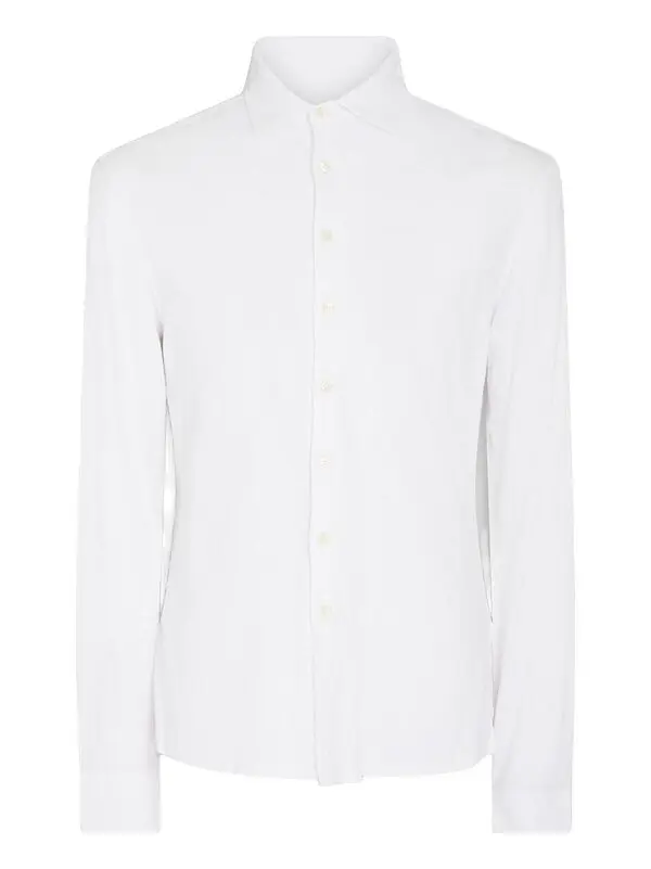 Frescobol Carioca Cotton And Linenblend Jersey Shirt - White