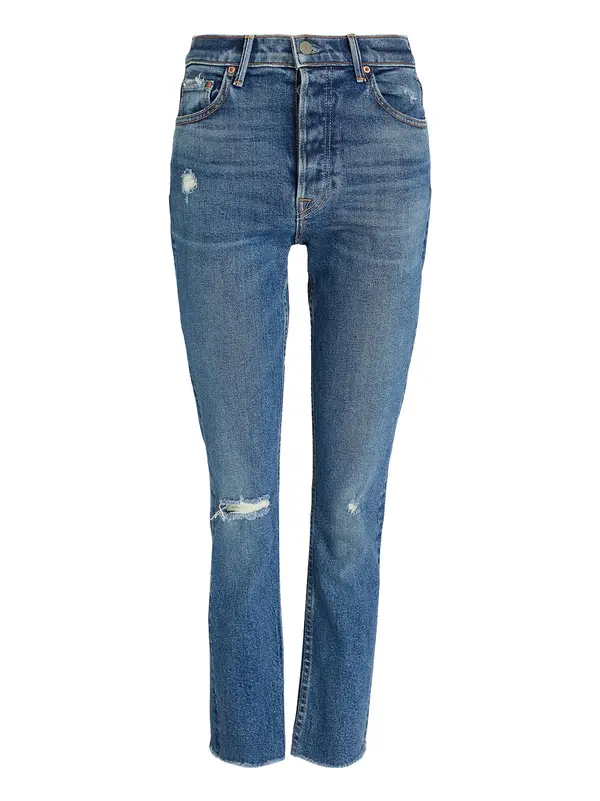 GRLFRND High-rise Skinny Jeans - Mid Denim