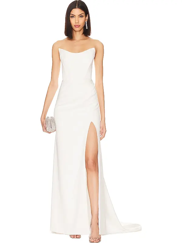 Katie May X Noel And Jean Belle Gown - Off White