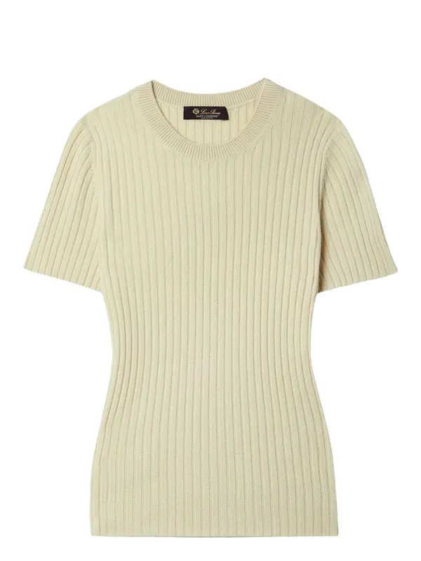 Loro Piana Ribbed Cashmere Sweater - Cream
