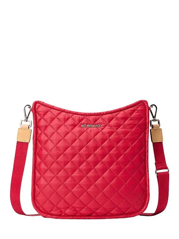 Mz Wallace Metro Box Quilted Crossbody - Apple/silver