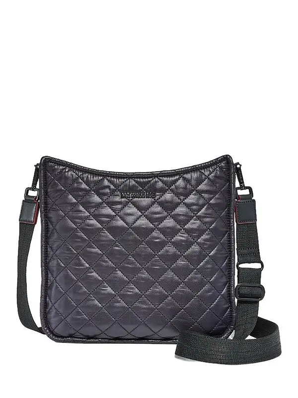 Mz Wallace Metro Box Quilted Crossbody - Black/black