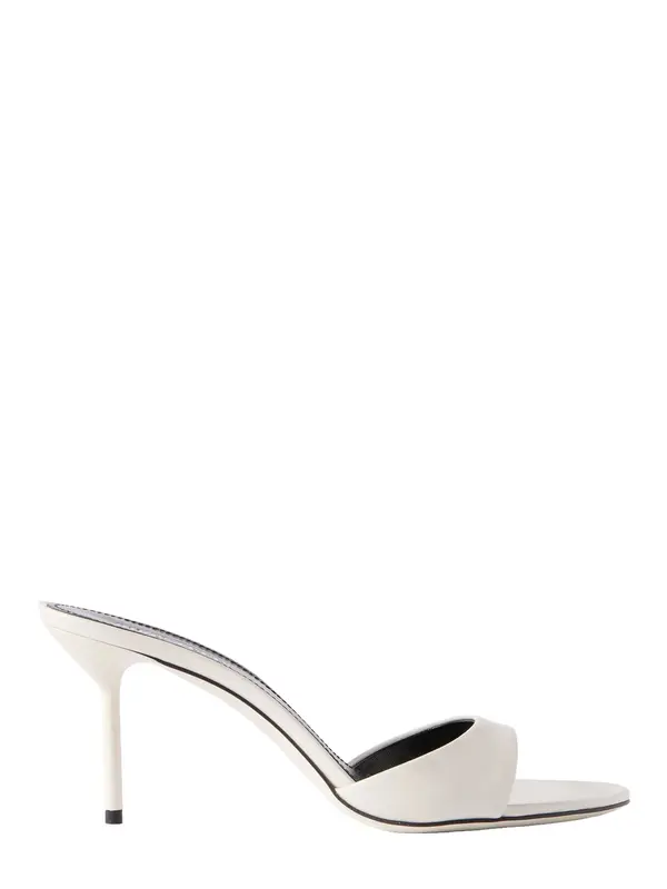 Paris Texas Lidia Patent-leather Mules - White