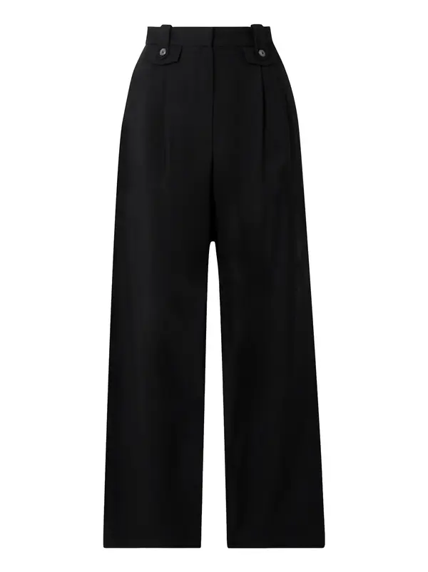 DESTREE Charlotte Woven Wide-leg Pants - Black