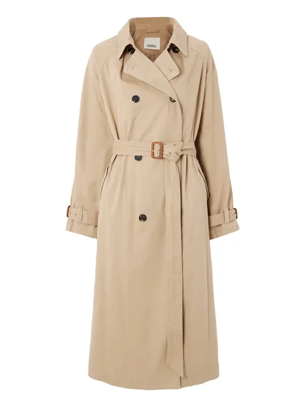 Isabel Marant Belted Double-breasted Trench - Neutrals