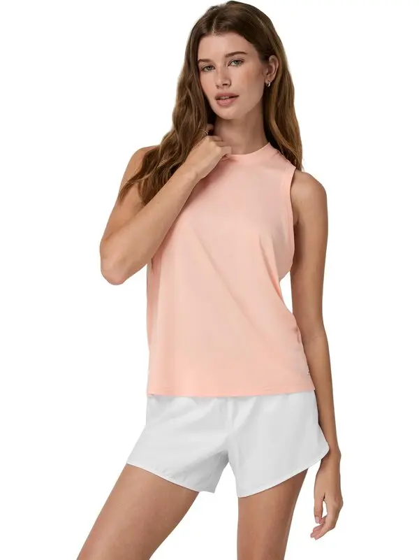 Vuori Energy Long Tank Top - Light Peach