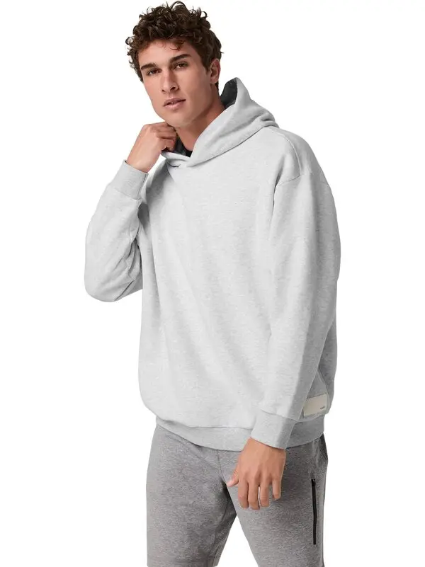 Vuori Restore Oversized Hoodie - Pale Grey Heather