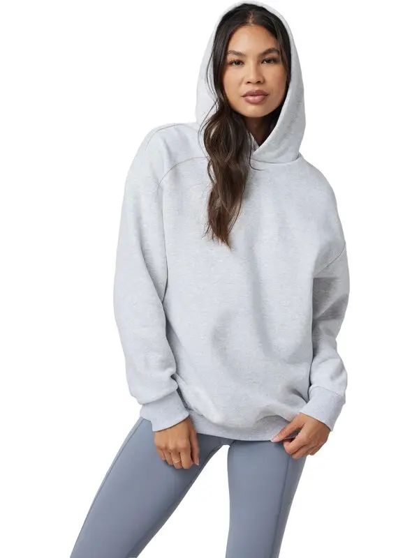 Vuori Restore Oversized Hoodie - Pale Grey Heather