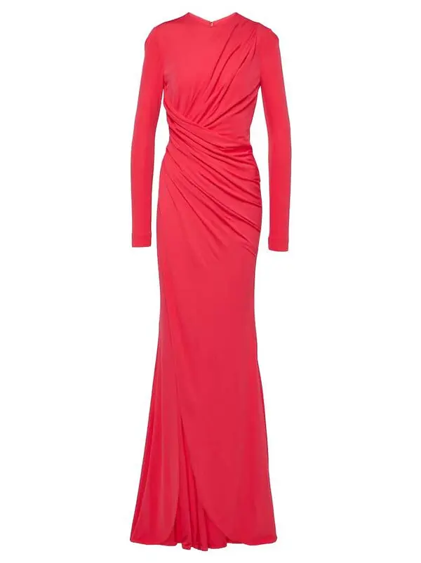 Elie Saab Gathered Gown - Pink