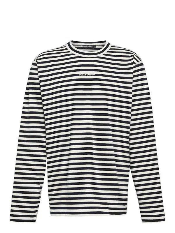 Dolce & Gabbana Striped Cotton Jersey T-shirt - Multicoloured