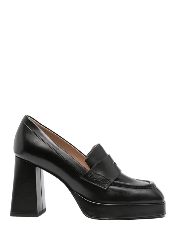 SCAROSSO Sasha 90mm Loafer Pumps - Black