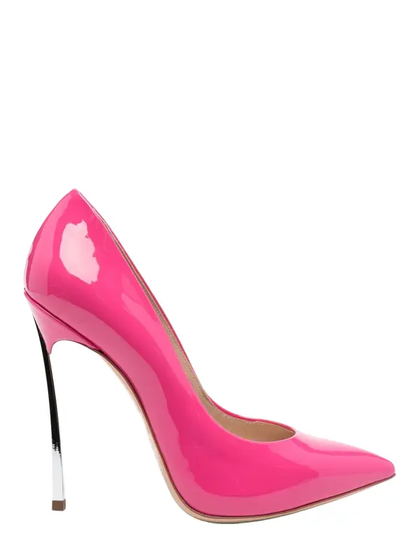 Casadei Blade 120mm Patent Leather Pumps - Pink