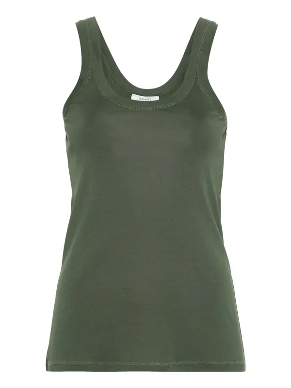 LEMAIRE Ribbed Cotton Top - Green