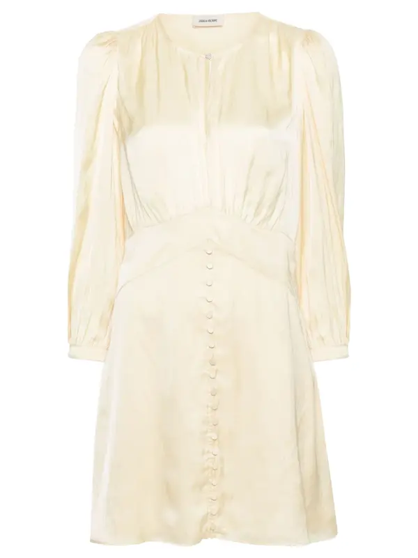Zadig&Voltaire Rhodri Satin Minidress - Yellow