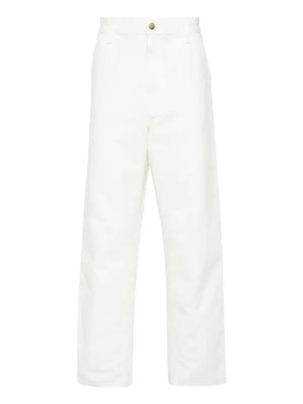 Carhartt Work In Progress Organic Cotton Canvas Trousers - White