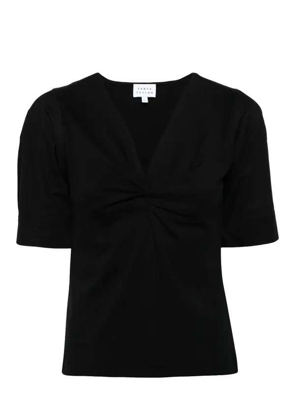 Tanya Taylor Ronelle Twist T-shirt - Black