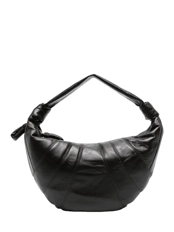 LEMAIRE Large Fortune Croissant Leather Shoulder Bag - Brown