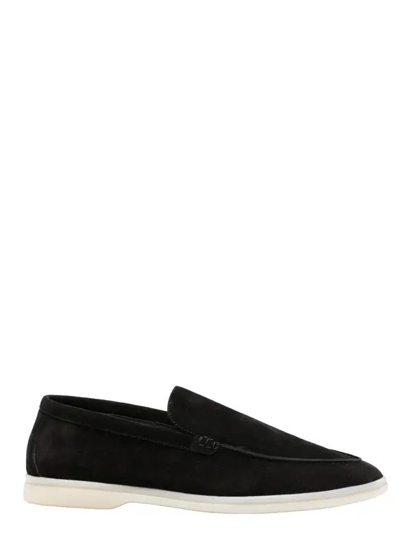 SCAROSSO Ludovico Suede Loafers - Black
