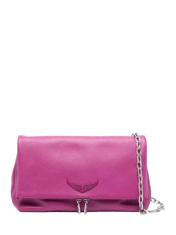 Zadig&Voltaire Rocky Grained Crossbody Bag - Purple