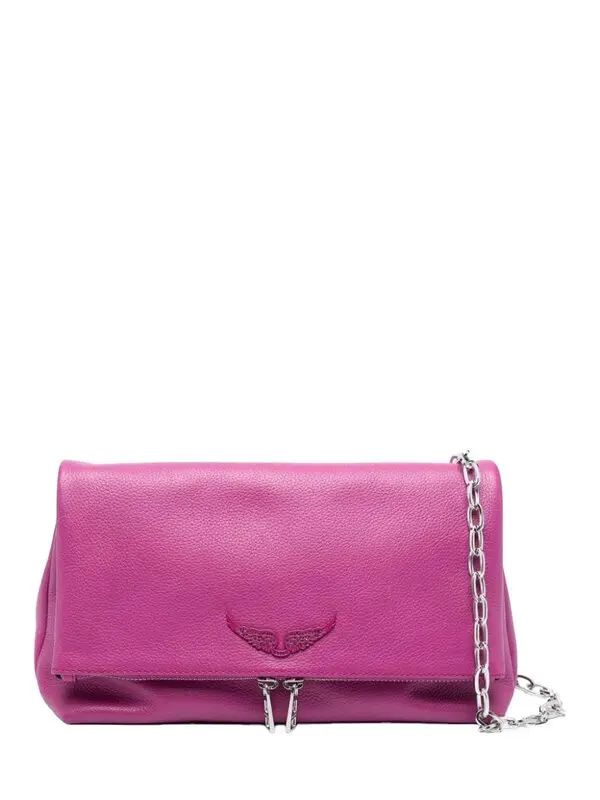 Zadig&Voltaire Rocky Grained Crossbody Bag - Purple