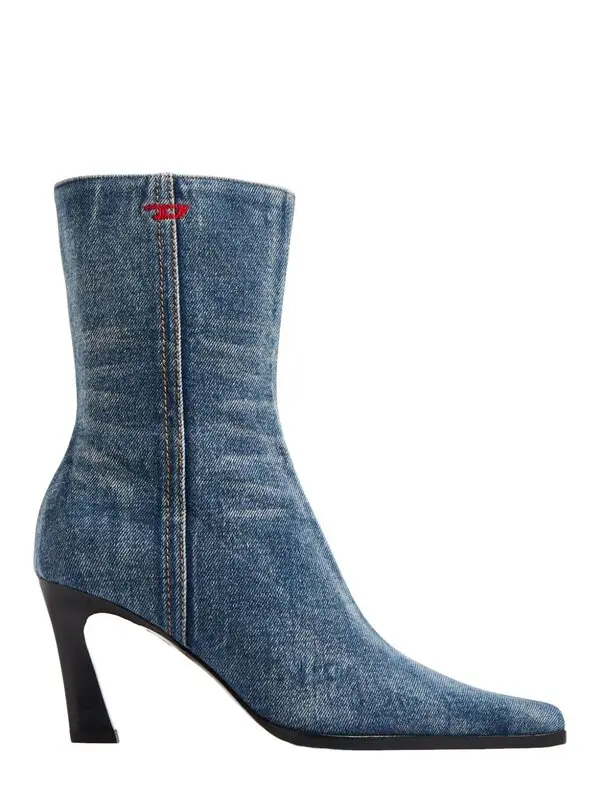 DIESEL® D-allas Denim Ankle Boots - Blue