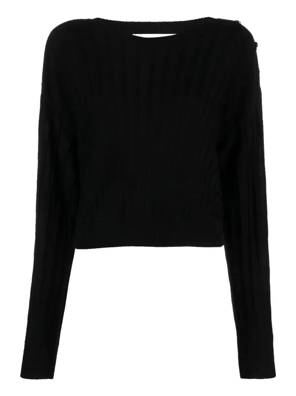 Ba&sh Jynx Cropped Jumper - Black