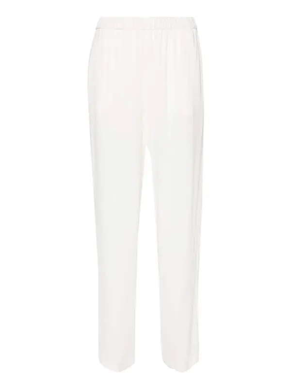 Fabiana Filippi Straight Crepe Trousers - White