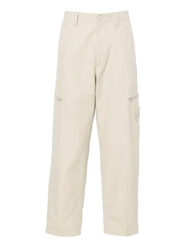 Stone Island Compass Badge Wide-leg Trousers - Neutrals