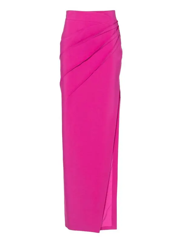 GENNY Crystal-embellished Midi Skirt - Pink