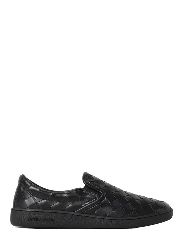 Bottega Veneta Woven Slip-on Sneakers - Black